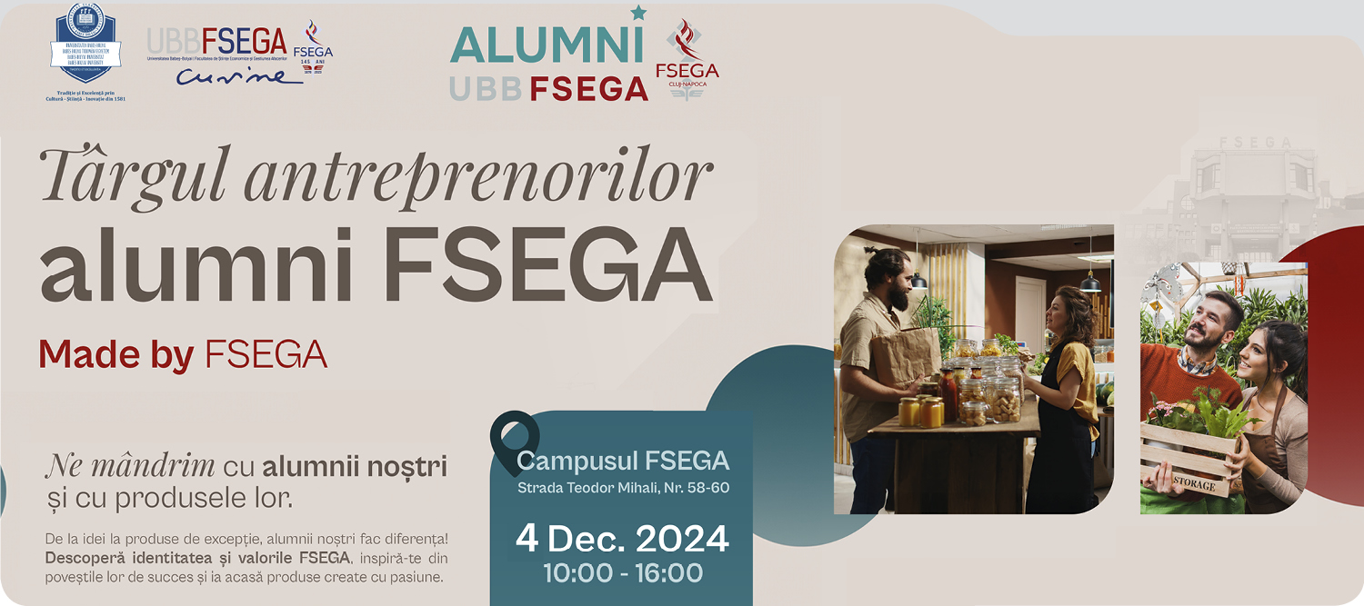 FSEGA - Facultatea de Stiinte Economice si Gestiunea Afacerilor, UBB ...